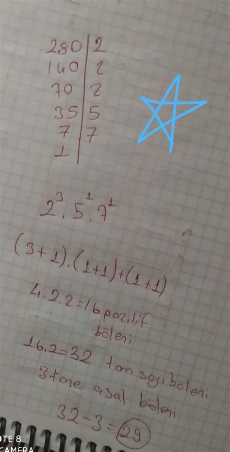 280 sayısının kaç tane asal olmayan tam sayı böleni vardır A 25B 28C