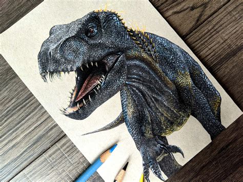 Realistic T Rex Drawing