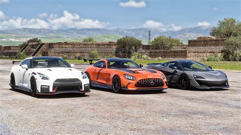 FH5 DRAG RACE Nissan GT R Nismo Vs Mercedes AMG GT Black Series Vs