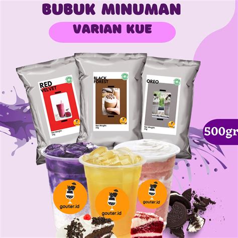 Jual BUBUK MINUMAN RASA KUE 500GR SERBUK MINUMAN ANEKA RASA POWDER