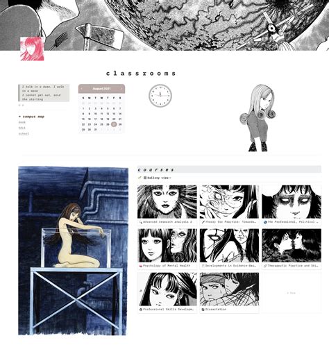 Junji Ito Themed Notion Dashboard Notionhub