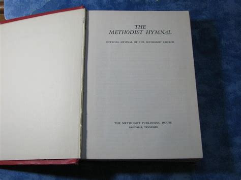 VINTAGE THE METHODIST HYMNAL Official Hymnal Of The Methodist Church HC