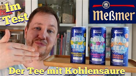 Meßmer Cold Tea Sparkling Eistee mit Kohlensäure im Test YouTube