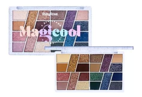 Paleta De Sombra Ruby Rose Magicool 20 Cores Matte Metálicas MercadoLivre