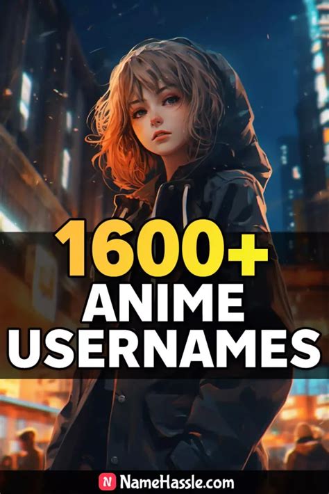 1160 Best Anime Username Ideas Generator January 2025
