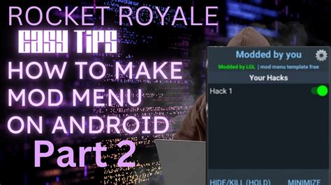 how to make lgl mod menu in android part 2 youtube