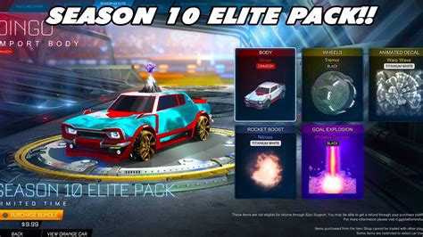 Showcasing New Season Elite Pack Rocket League Showcase Youtube