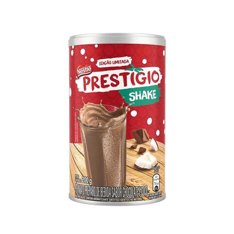Achocolatado em Pó Prestigio Shake Lata 200gr Nestlé Edição Limitada