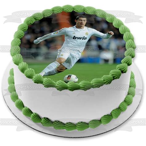 Soccer Cakes Cr7 Juventus Birthday Places Edible Cake Toppers