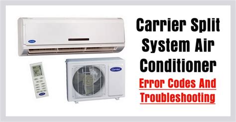 Carrier Mini Split Troubleshooting Codes