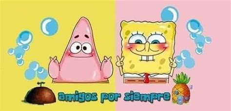 An Image Of Spongebob And Pineapple With Bubbles