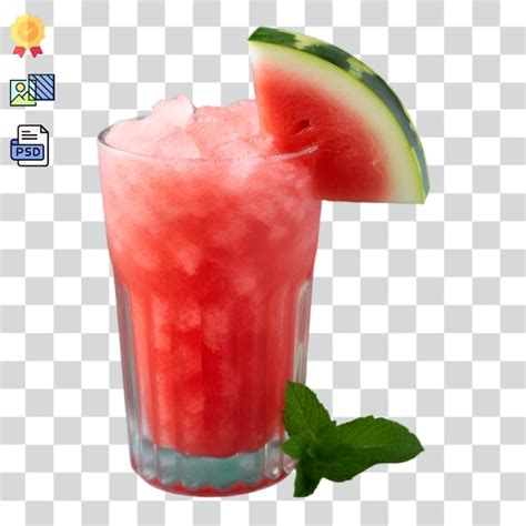 Premium Psd Watermelon Juice Transparent Background