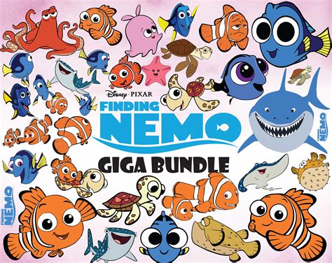 Finding Nemo Bundle Svg Png Dxf Finding Nemo Svg Png Dxf Dis Inspire