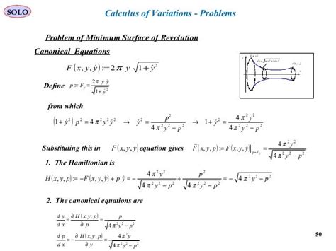calculus of variation problems