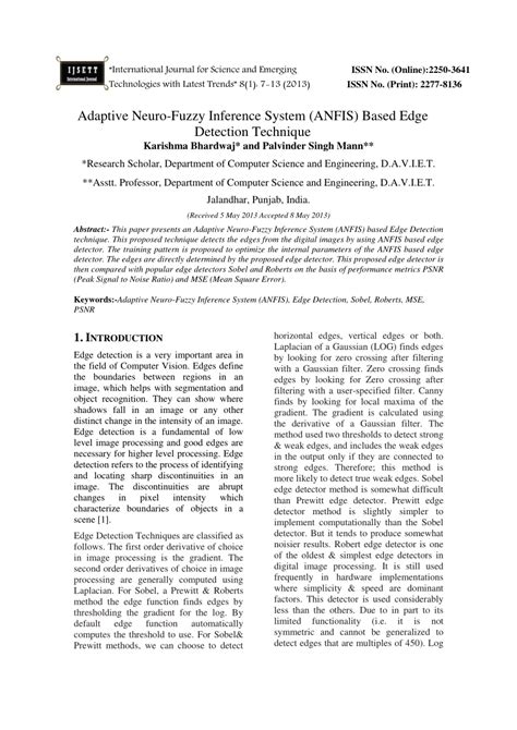 pdf adaptive neuro fuzzy inference system anfis based edge detection technique