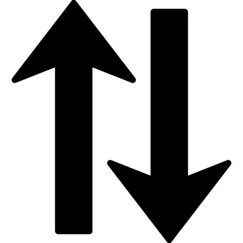 Tipo para cima ou para baixo classificar par de setas Download Ícones