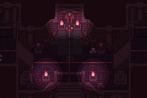2D TopDown Dark Castle 16x16 Tileset