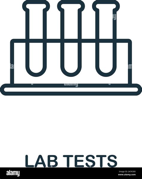 Lab Tests Icon Outline Style Thin Line Creative Lab Tests Icon For