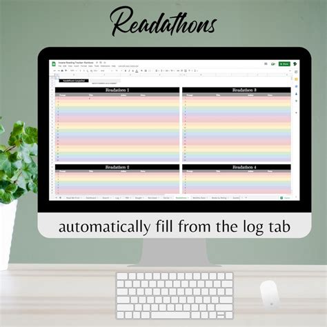 Green Insane Reading Tracker Book Log Spreadsheet In Google Sheets Etsy