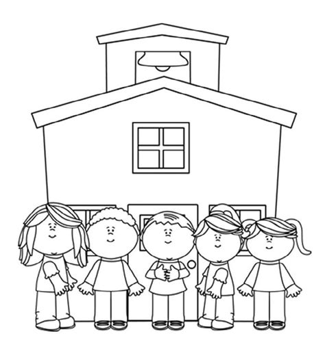Dibujos De Ni O En La Escuela Para Colorear Para Colorear Pintar E