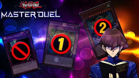 Yu Gi Oh Master Duel La Ban Liste Et Les Deck Avant L Event