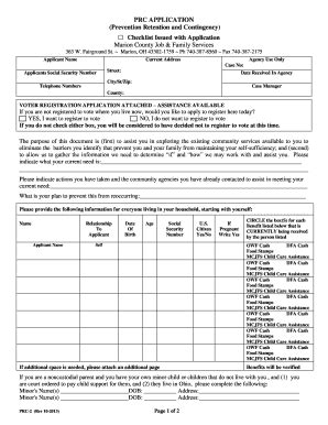 Marion County Prc Forms Jfs Ohio Fill Out And Sign Printable Pdf