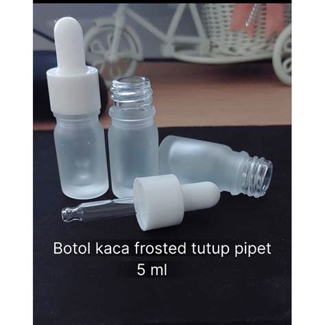 Jual Botol Kaca Frosted Tutup Pipet Ml Shopee Indonesia