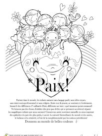 Coloriage Paix Dans Le Monde Sur Hugolescargot