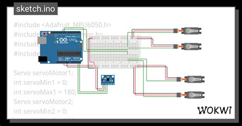 Gyro Controlled Servo Copy Wokwi Esp Stm Arduino Simulator