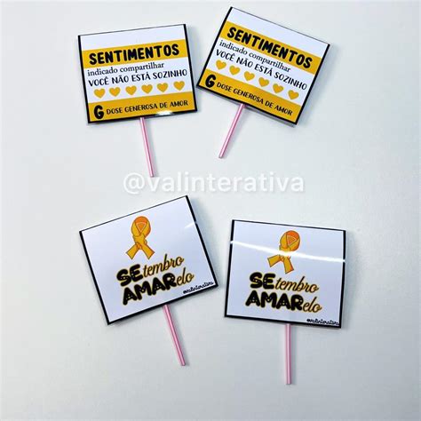 Lembrancinha Setembro Amarelo Val Interativa