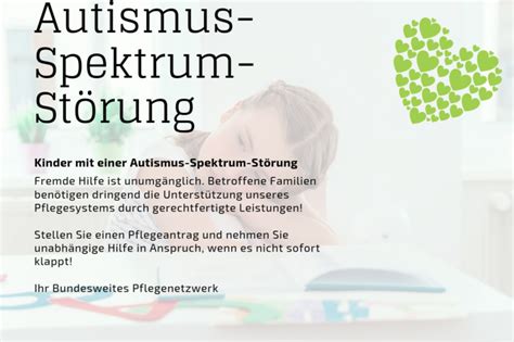 Pflegeantrag bei Kindern mit einer Autismus Spektrum Störung