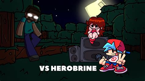 Friday Night Funkin Vs Herobrine Hard Fnf Mods Friday Night Cursed