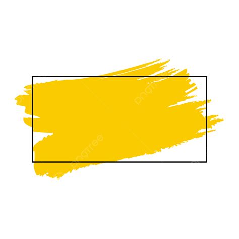 รปสาดสเหลองกบกรอบสดำนามธรรม เวกเตอร PNG สเหลอง มนมอล แบน