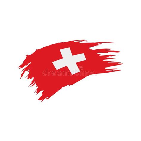 Bandera De Suiza Ejemplo Del Vector Ilustración del Vector