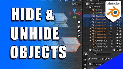 Hide And Unhide Objects In Blender D Micro Tip Youtube