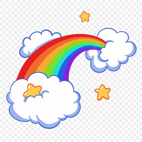 Rainbow Cloud Clipart Transparent PNG Hd Cartoon Rainbow Cloud