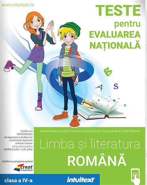Limba Si Literatura Romana Teste Pentru Evaluarea Nationala Clasa A