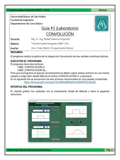 guia 3 convolucion pdf pdf matlab informática