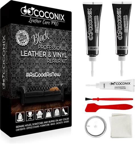 Amazon fr Coconix Kits de réparation en Cuir Noir pour canapés Kit