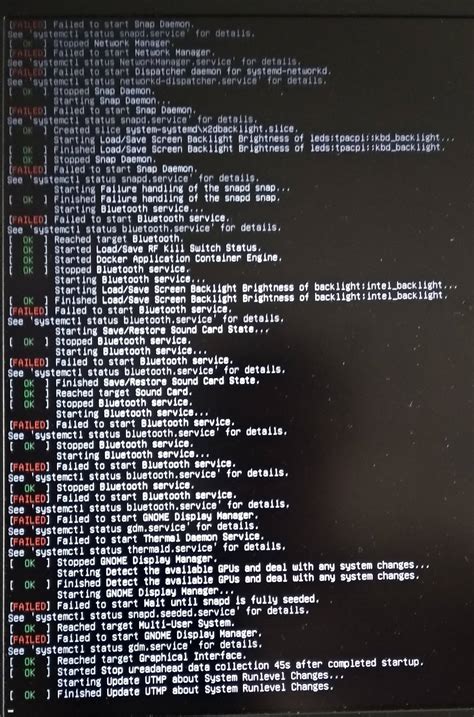 Boot Ubuntu 20 04 Not Booting Stuck Up At Failed To Start GNOME