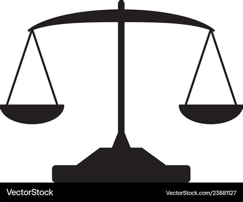 Balance Law Scale Royalty Free Vector Image VectorStock