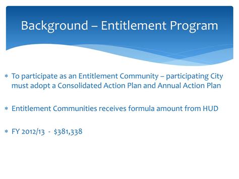 PPT CDBG Entitlement Program Consolidated Action Plan And Annual