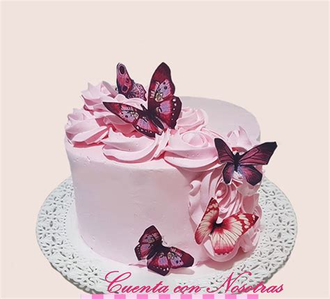 Arriba 34 imagen pastel de cumpleaños con mariposas Abzlocal mx