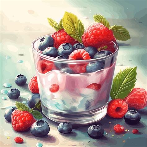 Milk Shake De Morango Em Um Copo Palha E Morangos Frescosilustra O