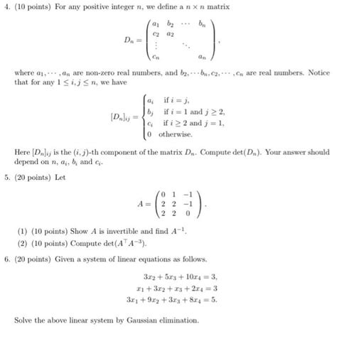 solved 4 10 points for any positive integer n we define