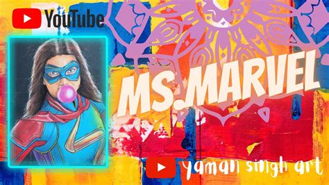 Ms Marvel Kamala Khan Sketch Imanvellani Msmarvel Marvel Youtube
