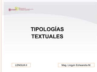 Tipologías textuales PPT