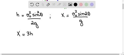 solved a projectile is fired in such a way that its horizontal range is equal to 12 times its