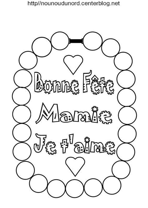 Collier Po Me Bonne F Te Mamie M M Mamou