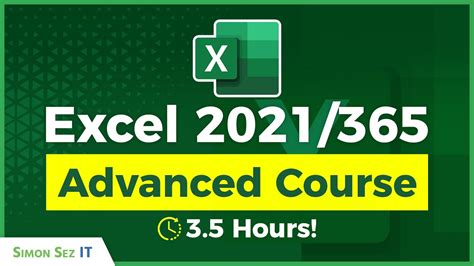 Microsoft Excel 2021 365 Tutorial 3 5 Hours Of Advanced Excel